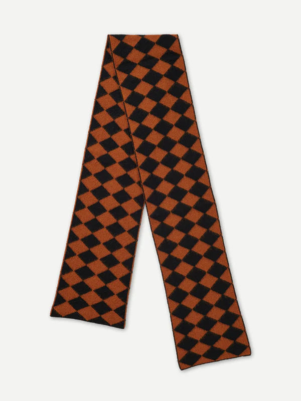 Brushed Diamond Scarf - Cumin/Black – Curated Goods Ltd